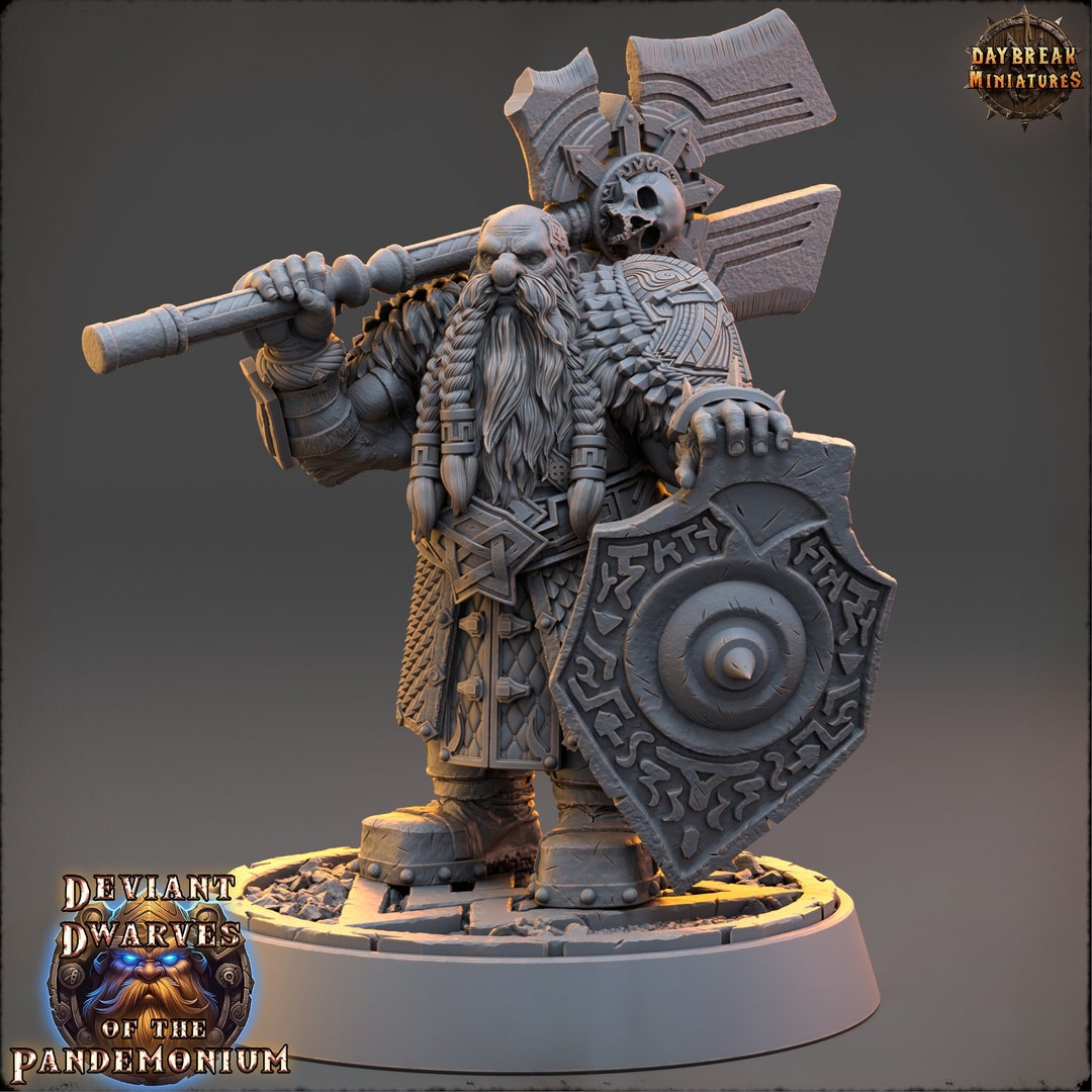 Dwarf Duergar Fighter | D&D| 28mm,32mm,54mm, 75mm, 100mm Scale ...