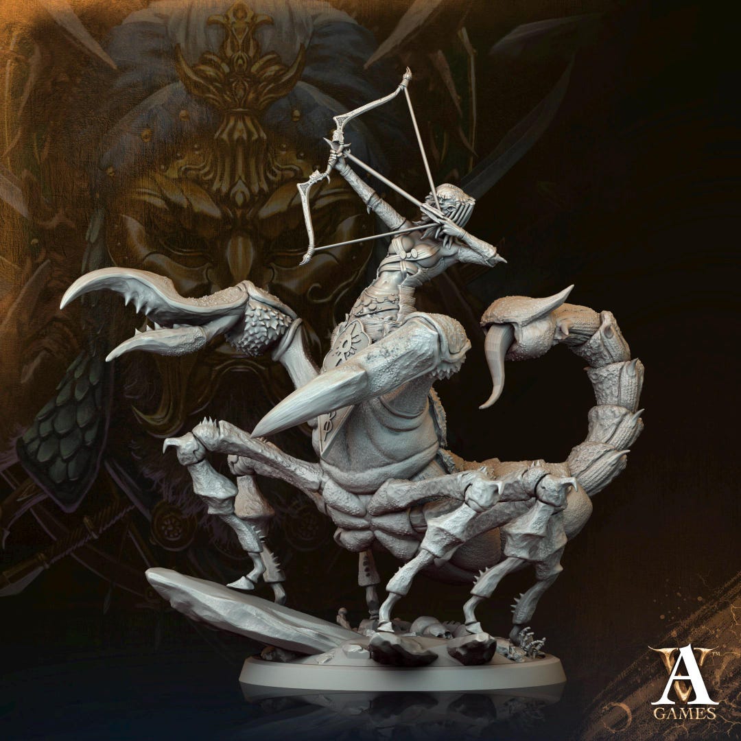 Female Tlincallis, Manscorpions, Scorpion Folk | 4 Sizes /scale | D&D ...