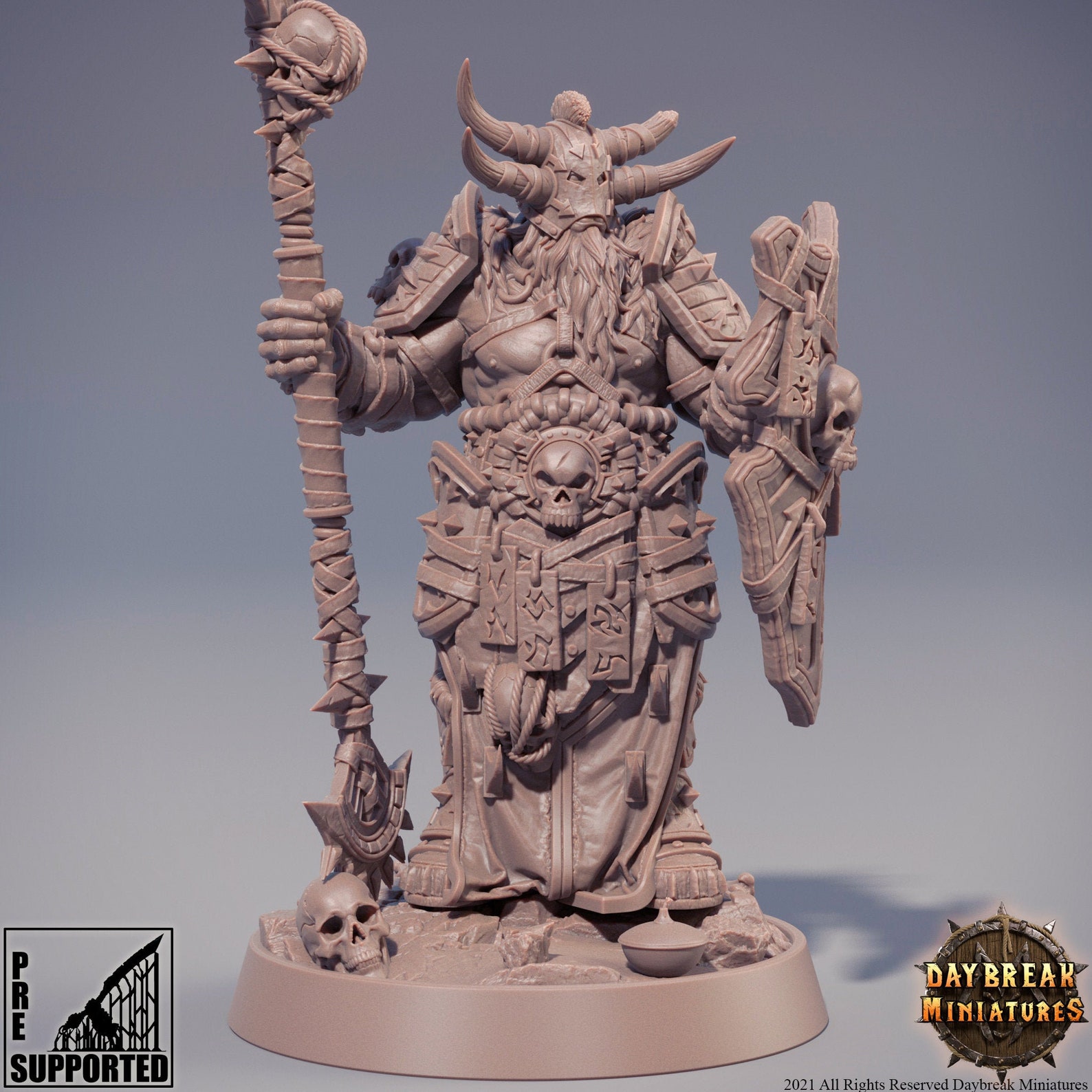 Chaos Knight Figurine| Blood Warriors | 28mm, 32mm, 75mm | Miniature ...