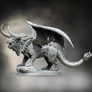 Manticore (4 Sizes Available) Miniature | 28mm ,32mm, 54mm, 75mm Scale ...