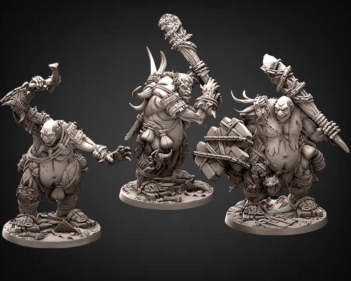 Hill Giant, Oger | 3 Sizes /scales | Dungeons and Dragons | Pathfinder ...