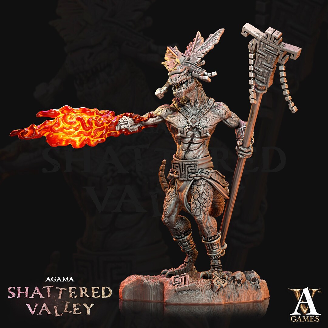 Lizardman Druid, Wizard, Sorcerer, Cleric | 5 Sizes /scales | Dungeons ...