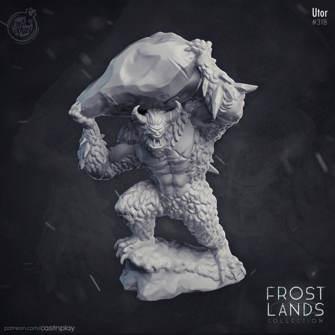 Yeti | 28mm and 32mm Scale | Yeti Miniature | Dungeons and Dragons ...