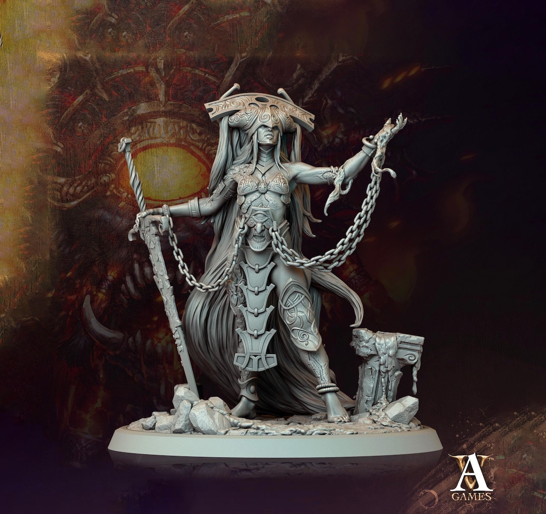 Human Female Sorcerer Warlock Cleric Necromancer |5 Sizes/scales ...