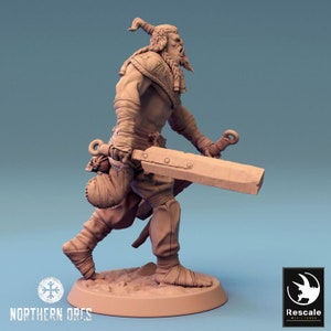 Orc Fighter Barbarian Two Swords, Half-orc | 5 Sizes /scales Megaboss ...