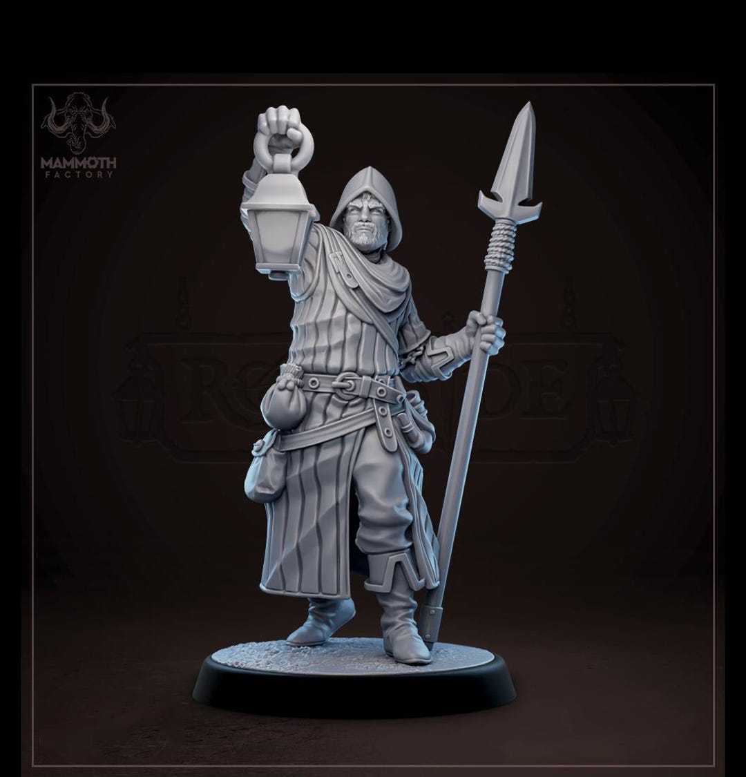 Human Male Fighter, Guard, Ranger With Polearm PC | 5 Sizes /scales ...