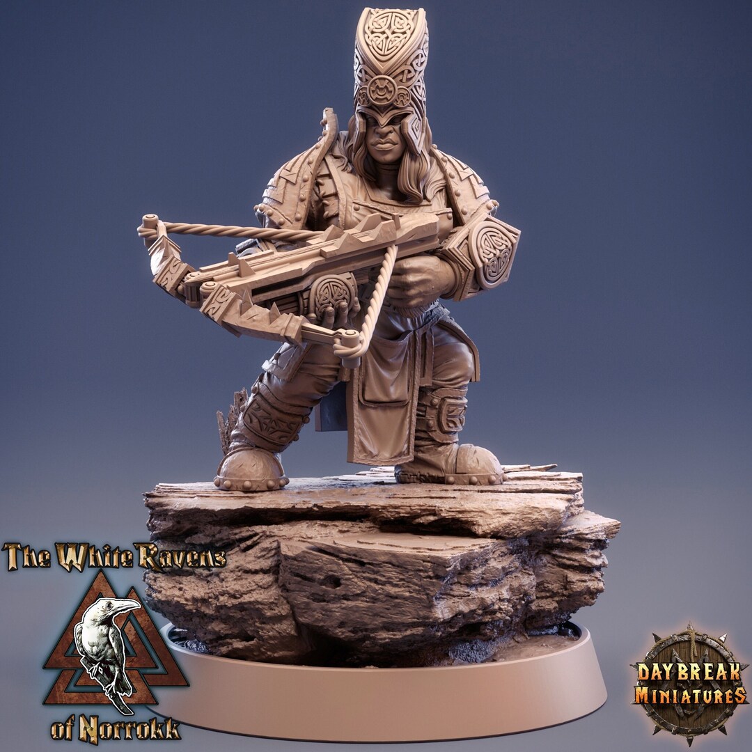 Dwarf Fighter Crossbow Expert Dungeons and Dragons 28mm,32mm,75mm ...