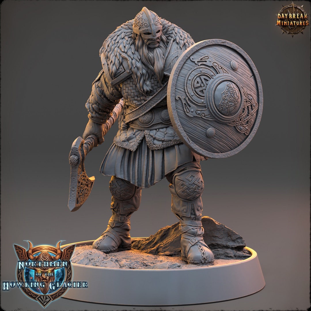 Viking Human Ranger Fighter PC NPC | 28mm, 32mm, 54mm, 75mm Scales ...