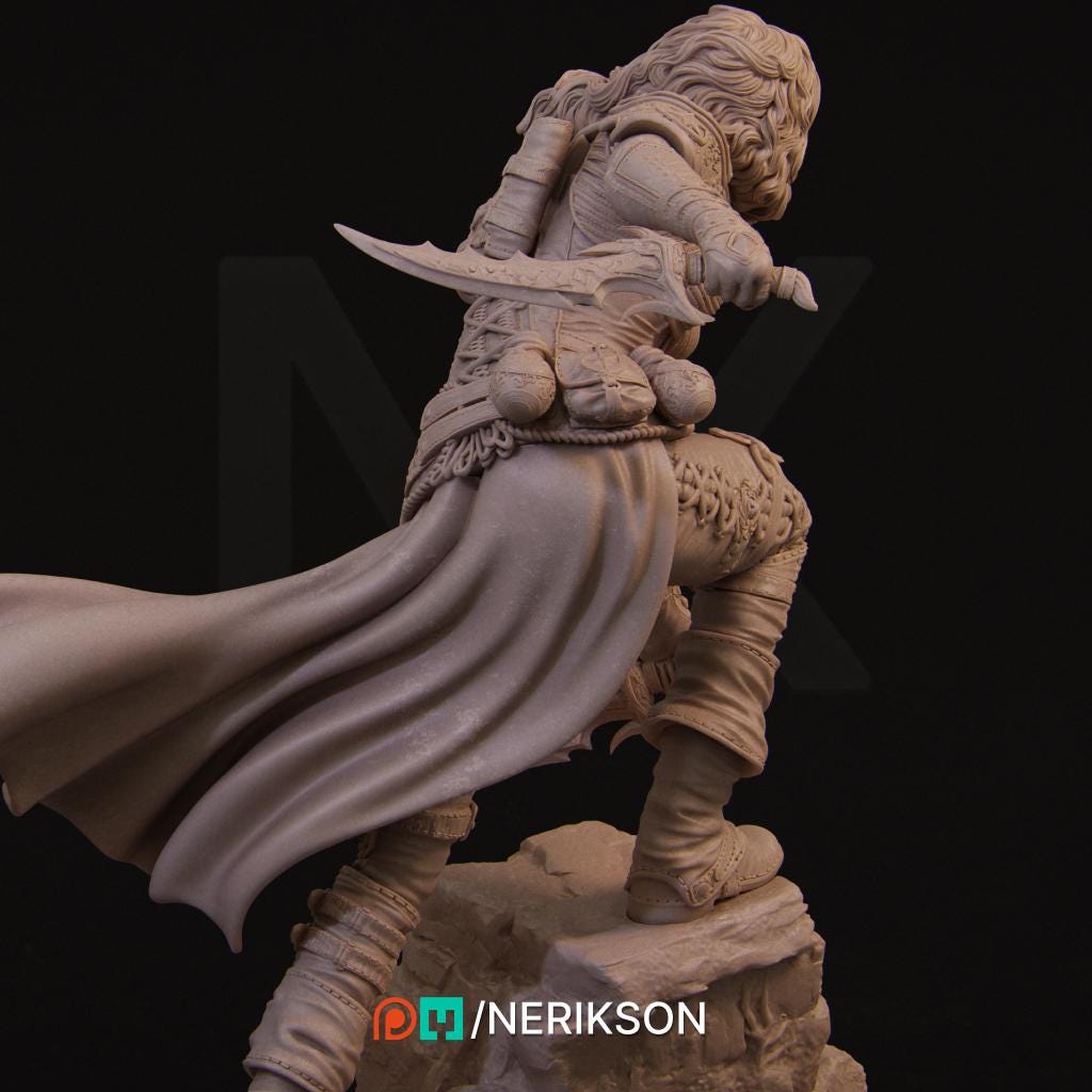 Female Human Rogue Assassin PC / NPC Unpainted Miniature | 5 Sizes ...