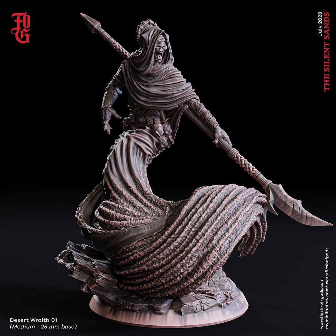Desert Wraith Incorporeal Undead Lich Monster Miniature 28mm,32mm,54mm ...