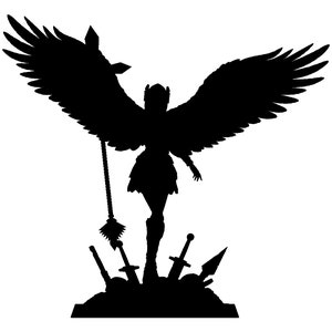 Female Valkyrie Angel Celestial Paladin of Vengeance | 28mm, 32mm, 75mm ...