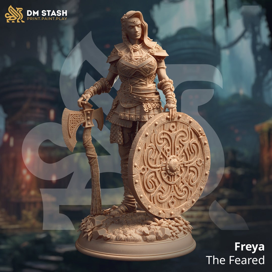 Female Fighter Ranger Shield Maiden | Miniature | 4 Sizes /scales ...