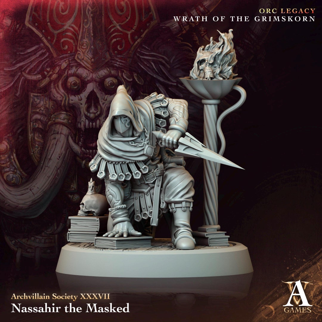Human Rogue, Thief, Master Assassin | 5 Sizes /scale Resin Miniature ...