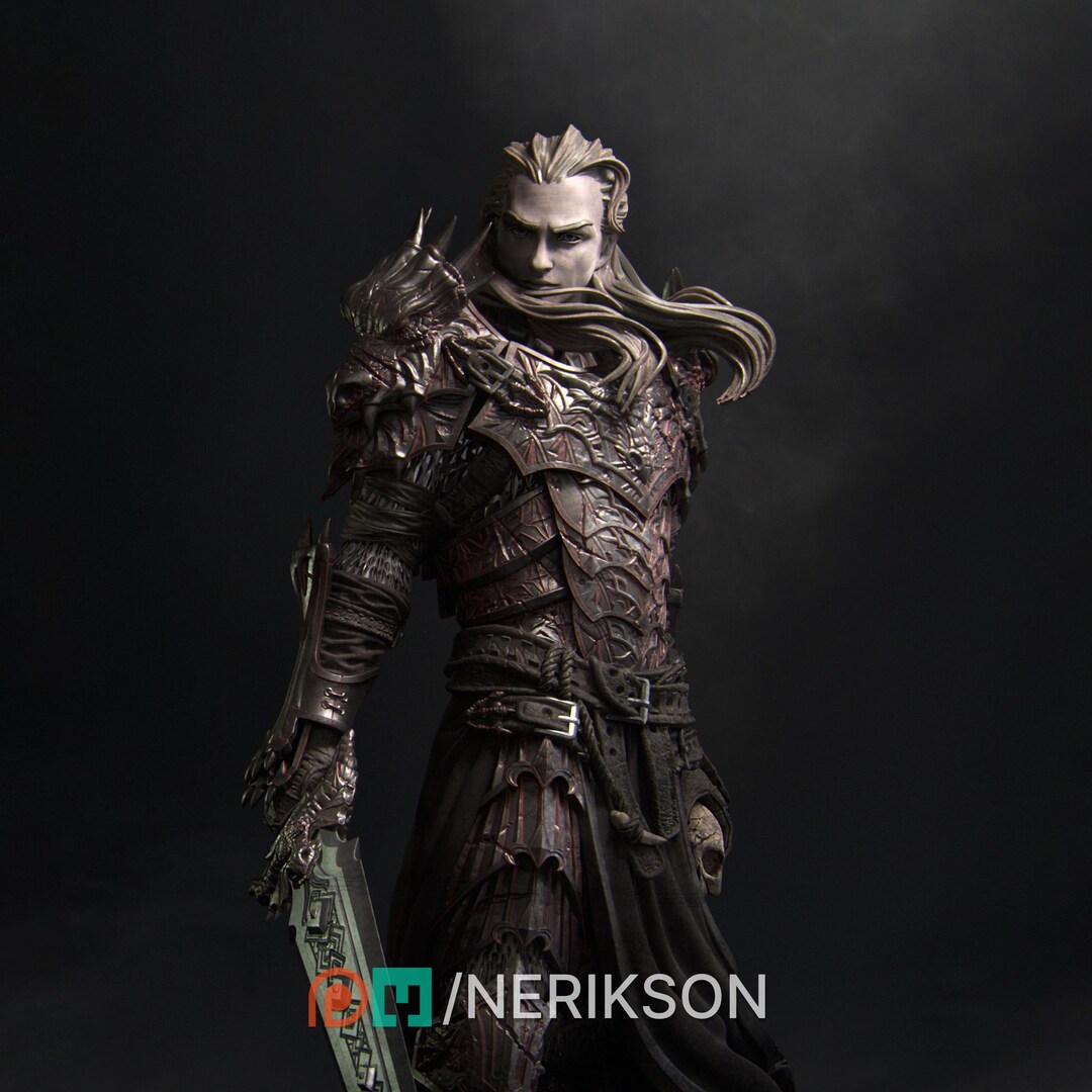 Oathbreaker Paladin Miniature | Dragon Knight Warrior | Resin 6 Sizes ...