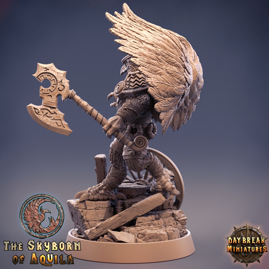 Aarakocra Fighter Ranger Barbarian 28mm 32mm 75mm Scale - Etsy