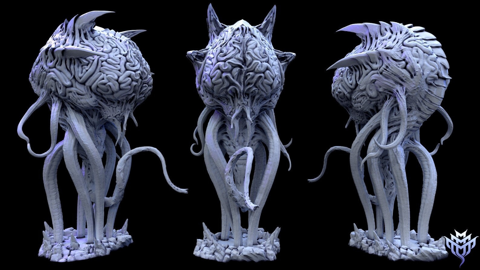 Elder Brain Mind Flayer Illithid Unpainted 130 Mm - Etsy