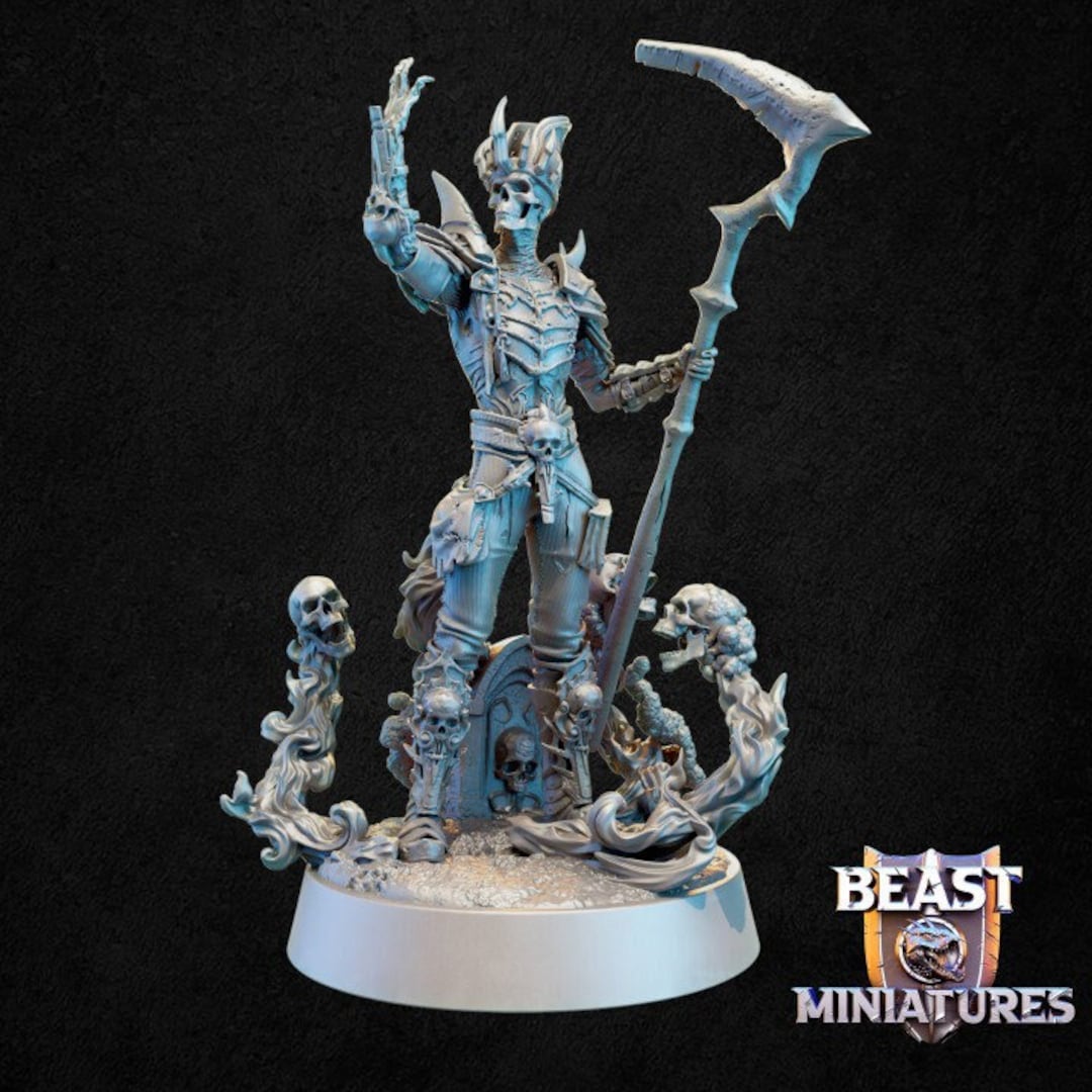Undead Lich, Arch-lich Monster Miniature | 5 Sizes /scales | Pathfinder ...