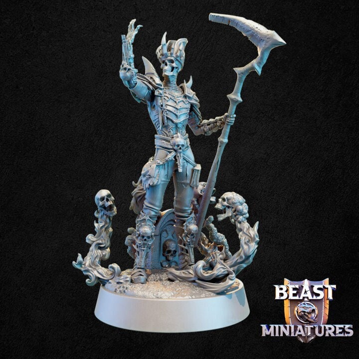 Undead Lich, Arch-lich Monster Miniature 28mm,32mm,54mm,75mm,100mm ...