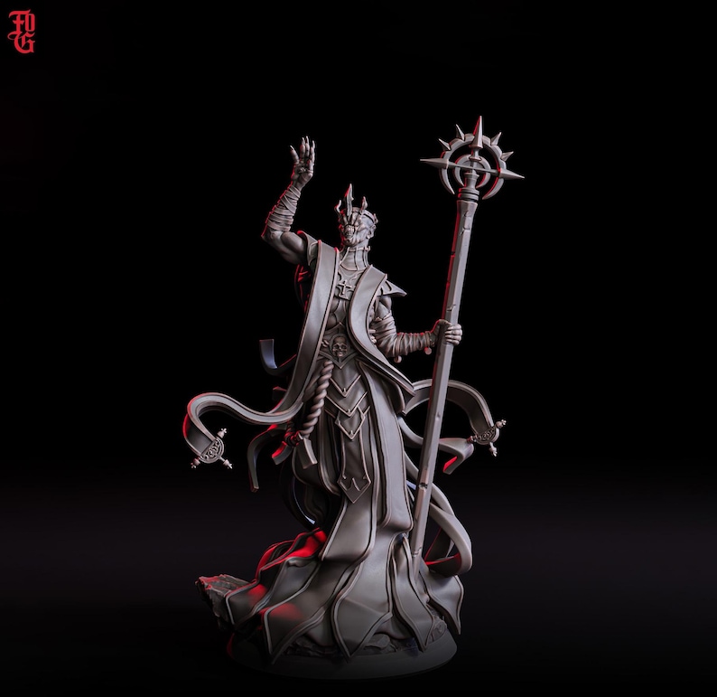 Undead Lich, Arch-lich, Undead Cleric, Monster Miniature | 5 Sizes ...