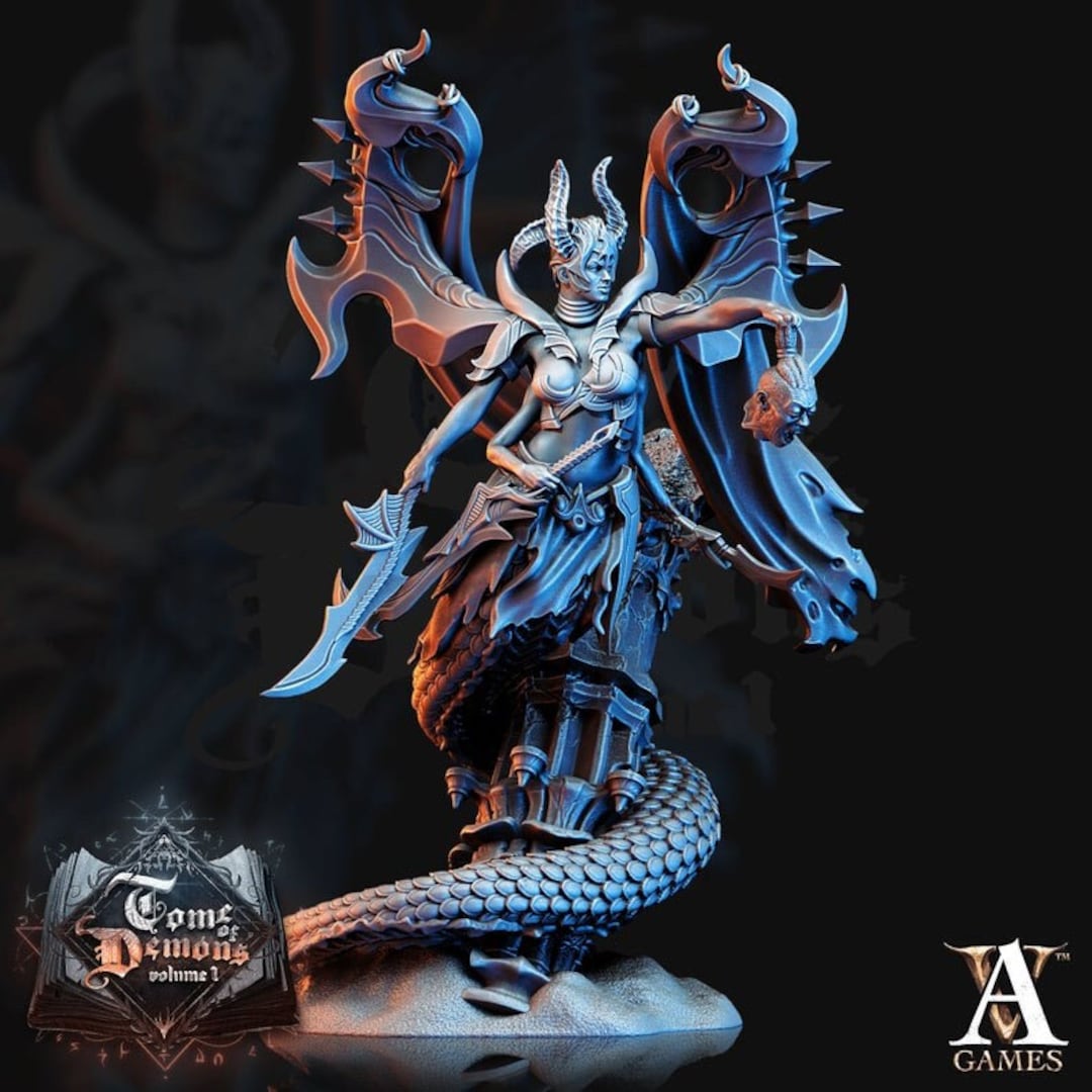 Marilith Demon General | Demon Prince | 127mm, 5 Inches Tall | Out of ...