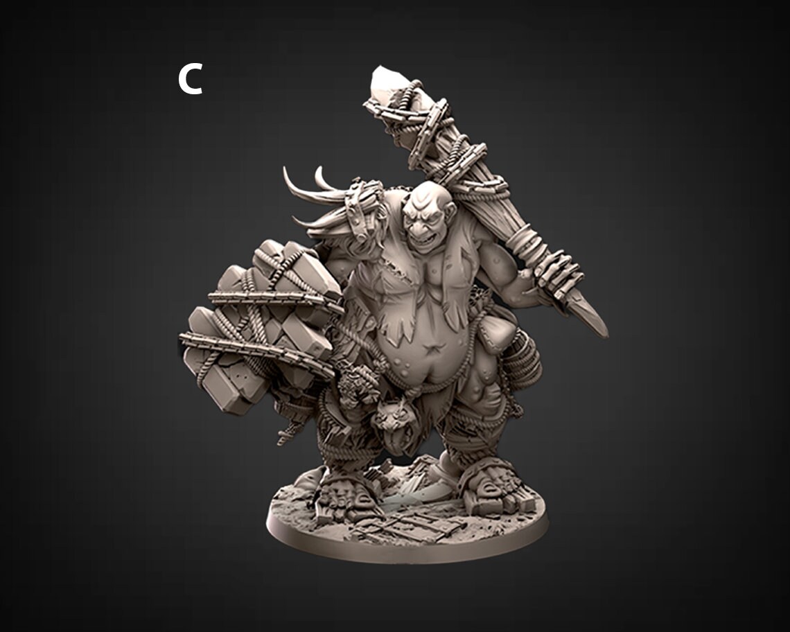 Hill Giant, Oger | 3 Sizes /scales | Dungeons and Dragons | Pathfinder ...