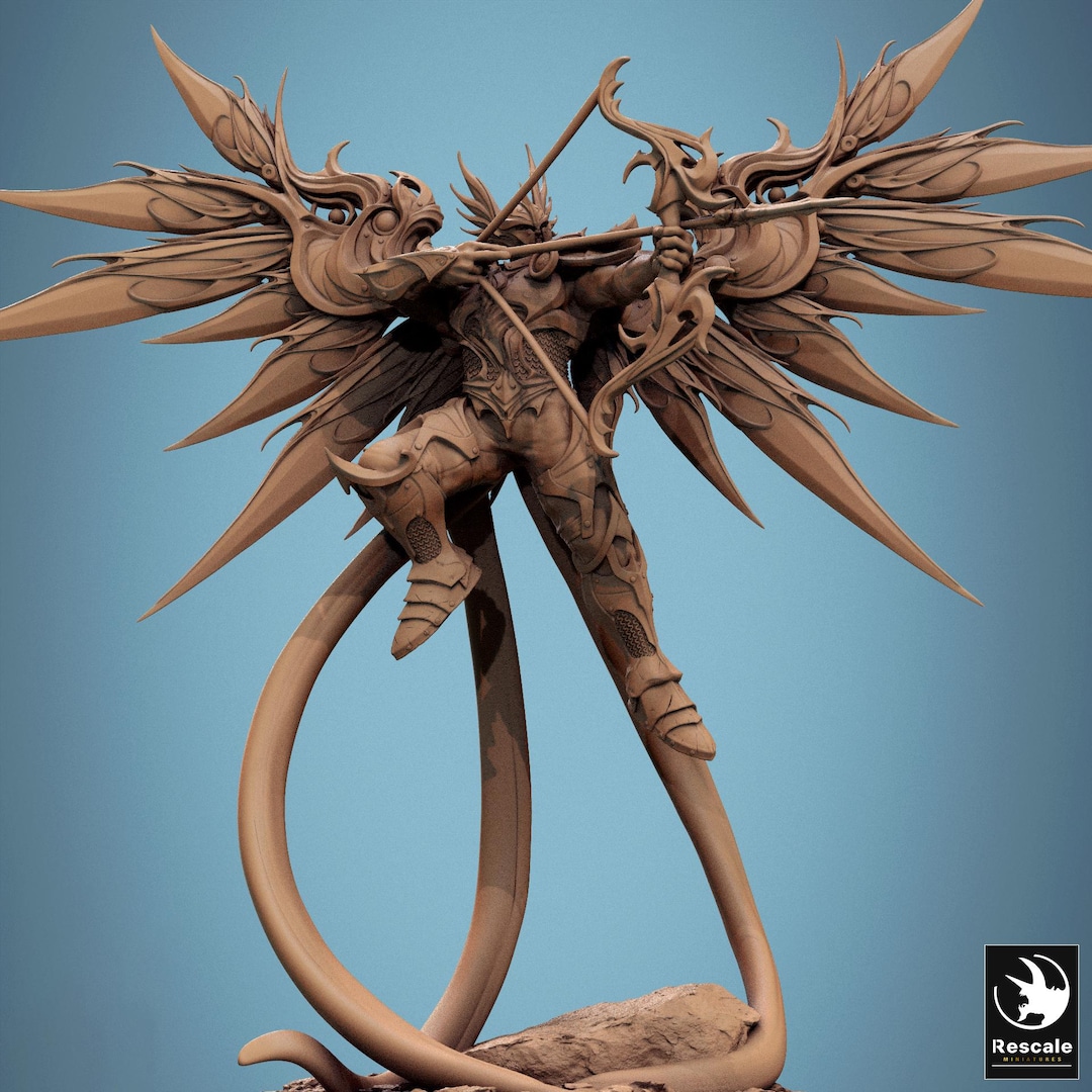 Winged Paladin, Male Celestial Angel, Solar, Deva (2 Poses), Dnd ...