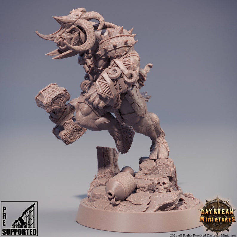 Beastman - Minotaur -yakfolk | 5 Sizes /scale Resin Miniature ...