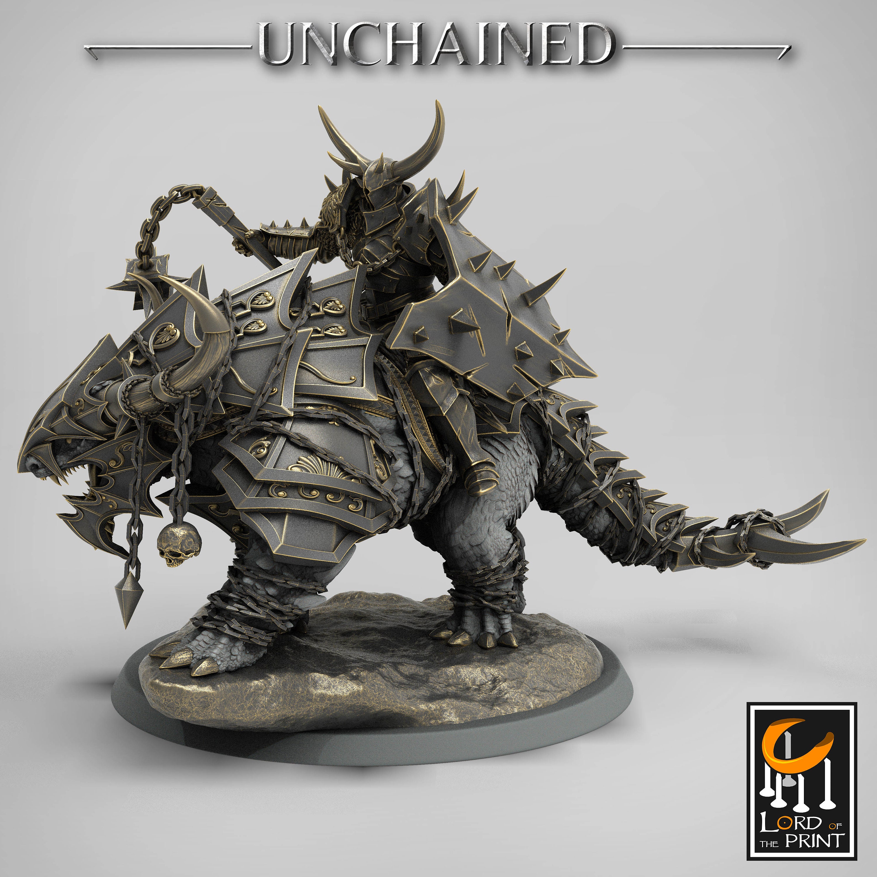 Mounted Chaos Knight Miniature | Oathbreaker Paladin Beast Rider | Dnd ...