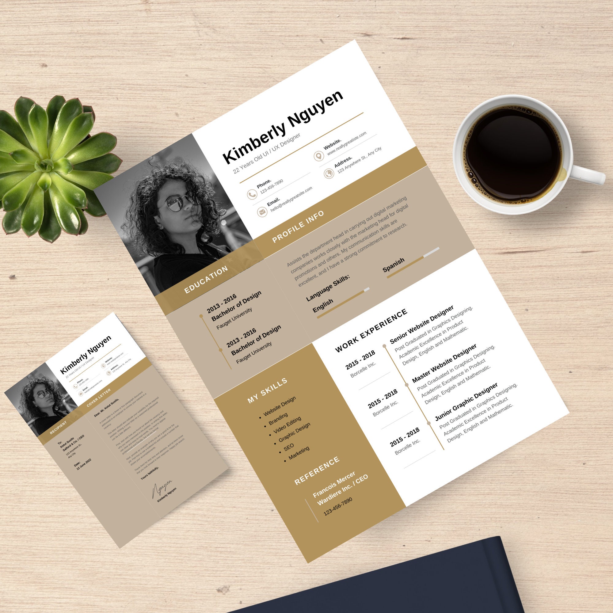 Resume Template/ Editable Resume / Printable Resume / Printable Resume ...
