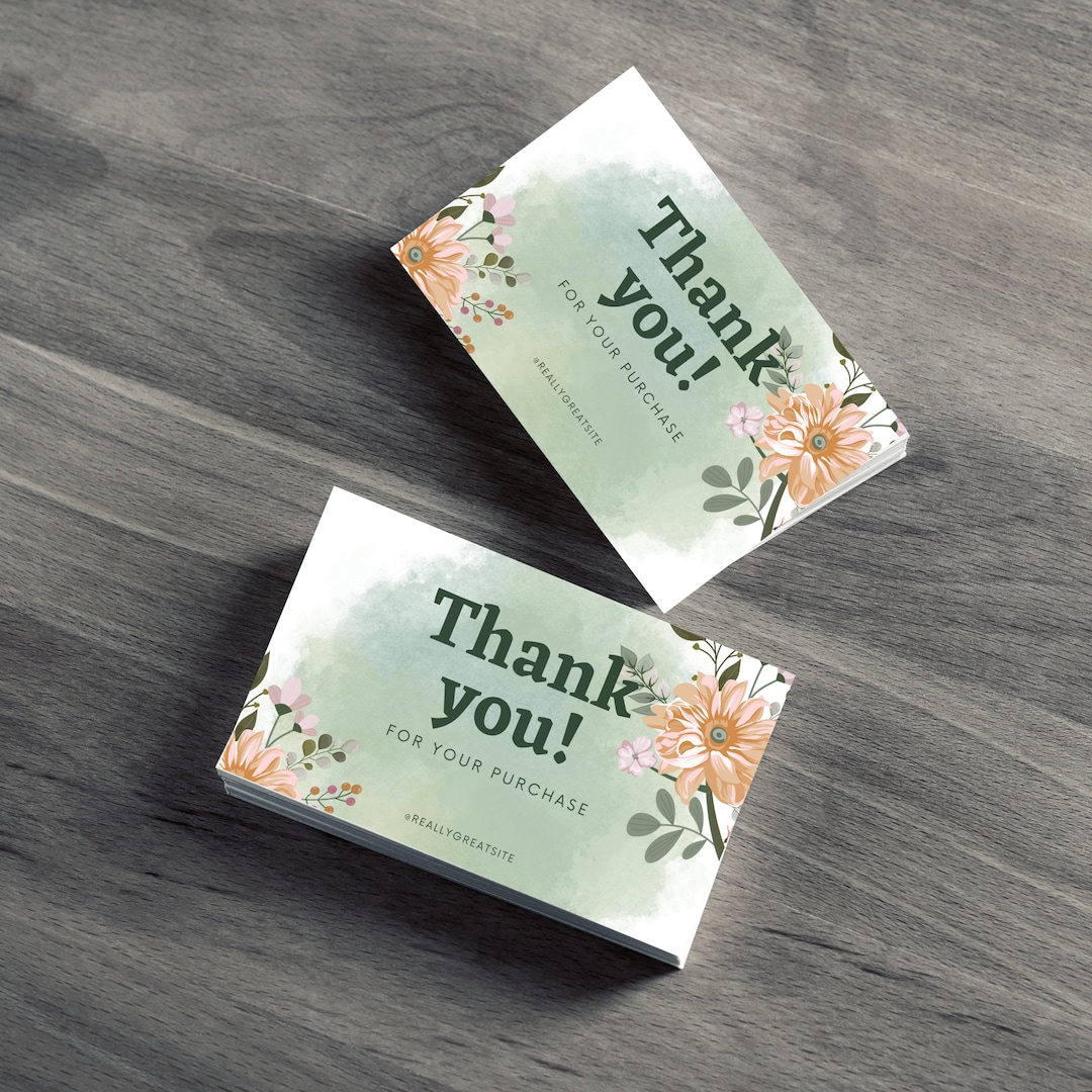 Thank You Card / Printable Card / Digital Thank You Card / Greeting ...