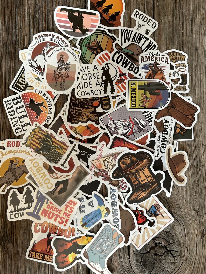 Western Sticker Pack 10 - Etsy