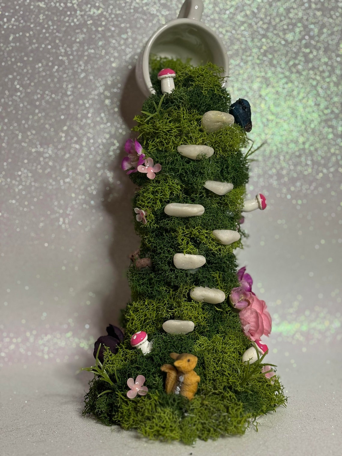 Handmade Floating Teacup Moss Garden - Etsy