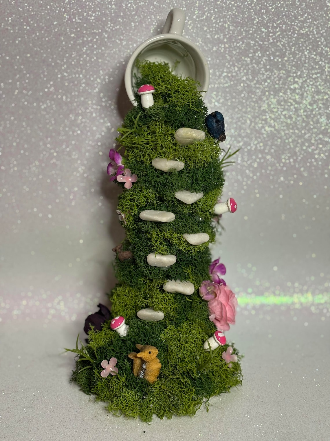 Handmade Floating Teacup Moss Garden - Etsy