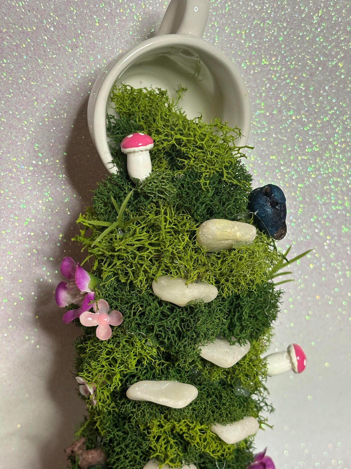 Handmade Floating Teacup Moss Garden - Etsy