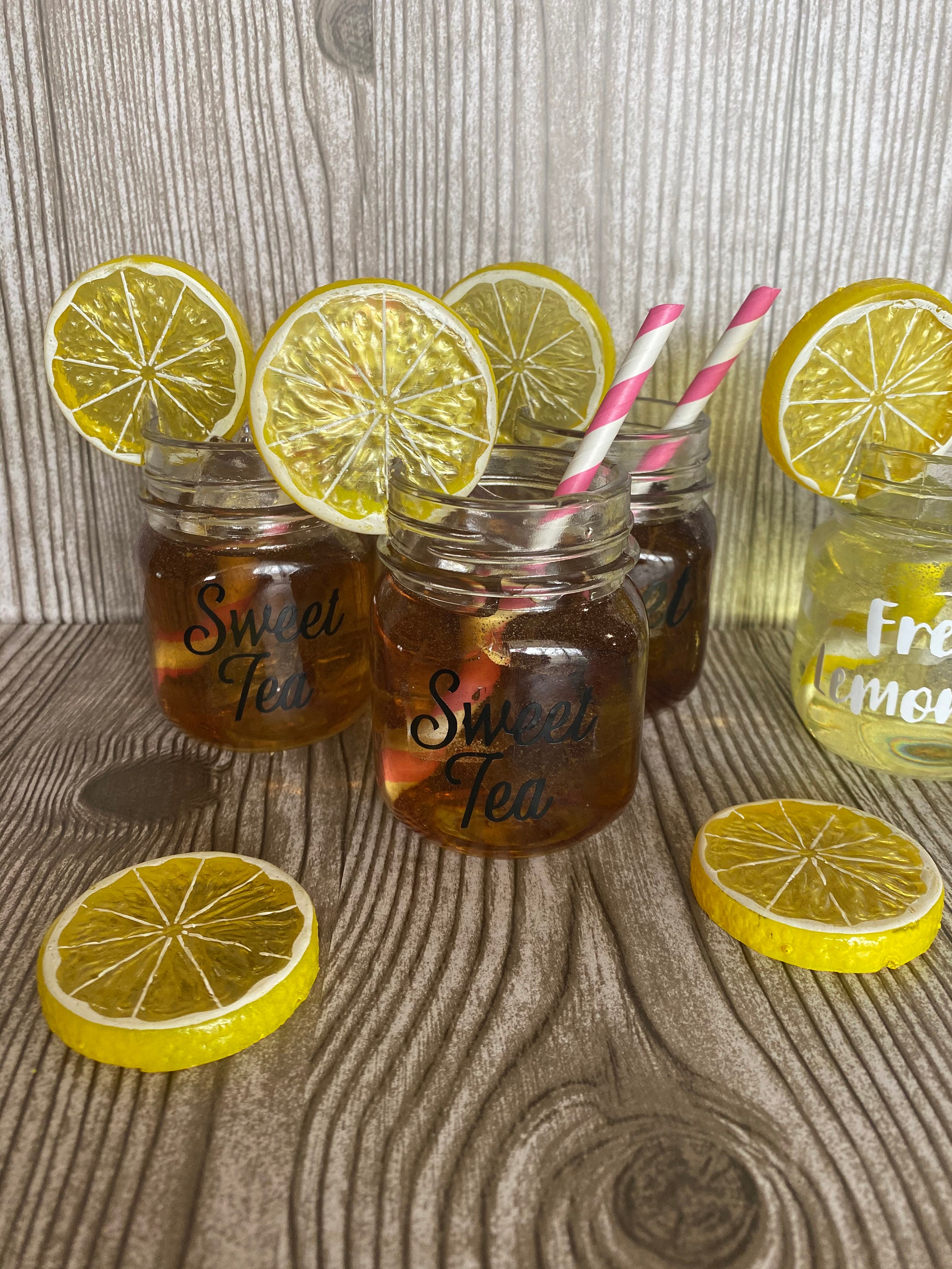 Faux Drinks/ Sweet Tea/ Mason Jar/ Tea/ Fake Sweet Tea/ Iced | Etsy