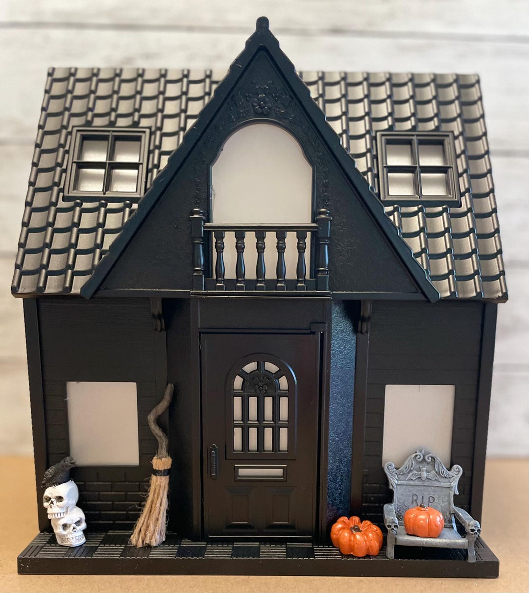 Haunted House, Haunted Dollhouse, Halloween Decor, Repurposed Dollhouse ...