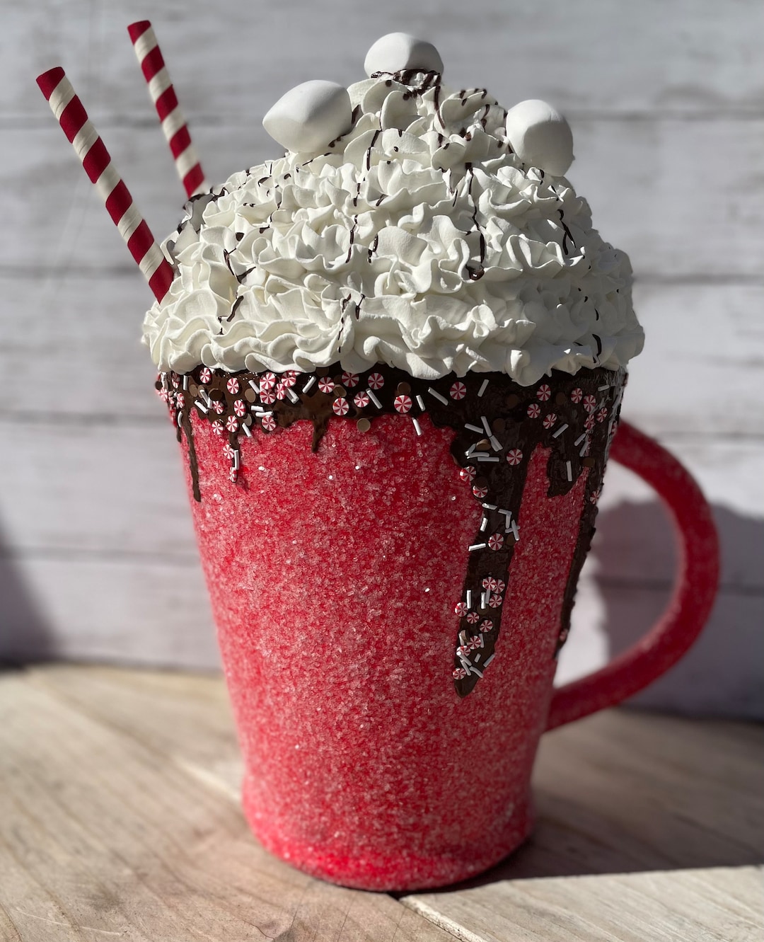 Hot Cocoa Centerpiece, Christmas Photo Prop, Hot Cocoa Decor, Hot Cocoa ...