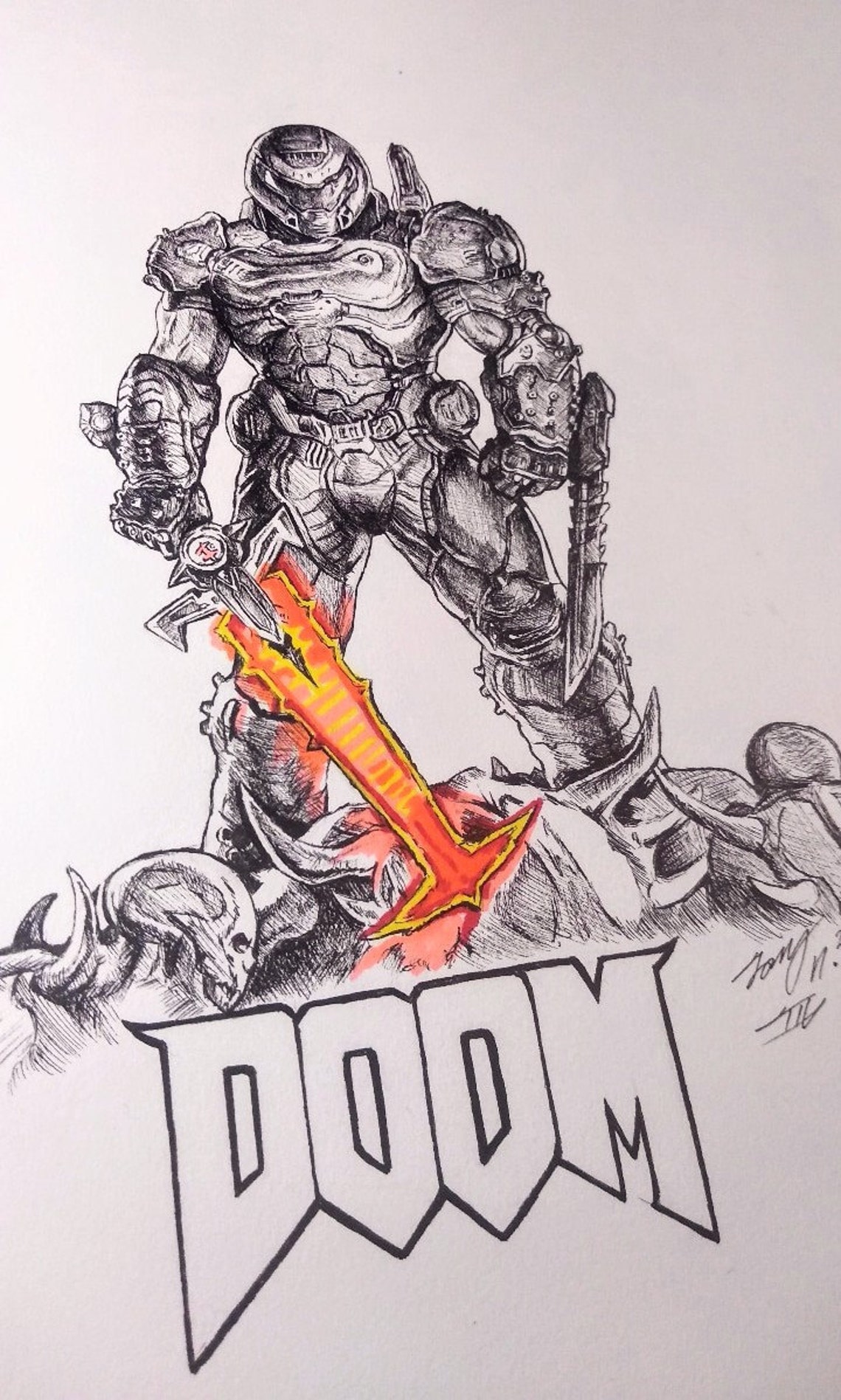 DOOM Slayer | Etsy