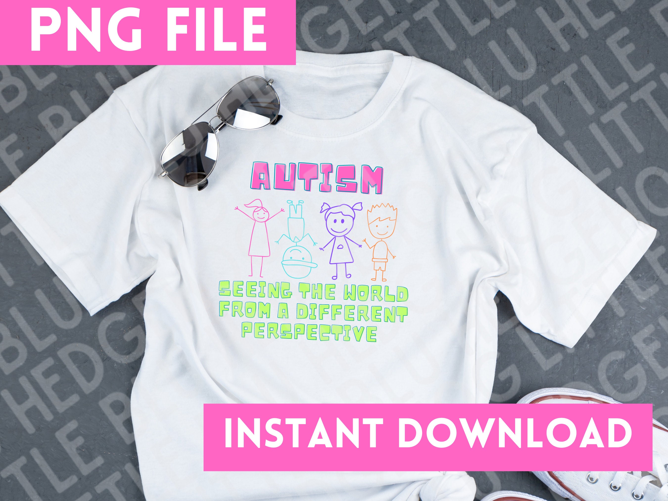 Autism Different Perspective PNG, Autism Awareness, Neon, Colorful ...