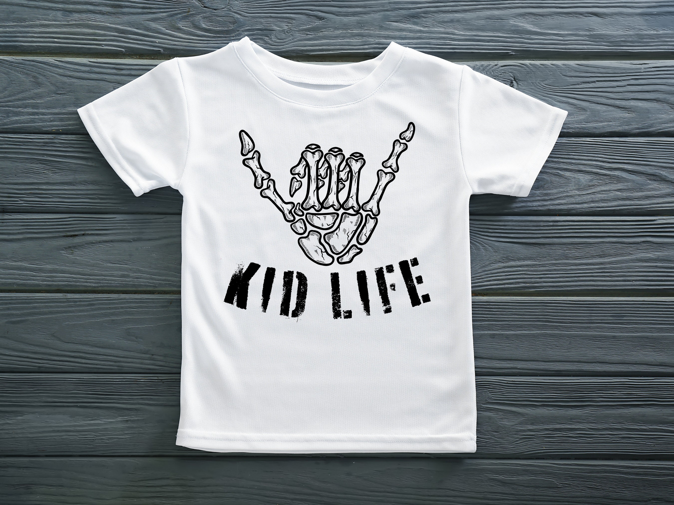 Kid Life PNG, Shaka, Skeleton Hand, Shirts, Hoodies, Hats, Bags ...