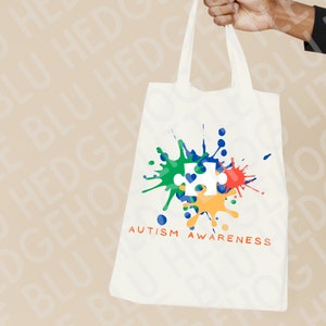 Autism Awareness Paint Splatter PNG: Puzzle Piece Heart Design (digital ...