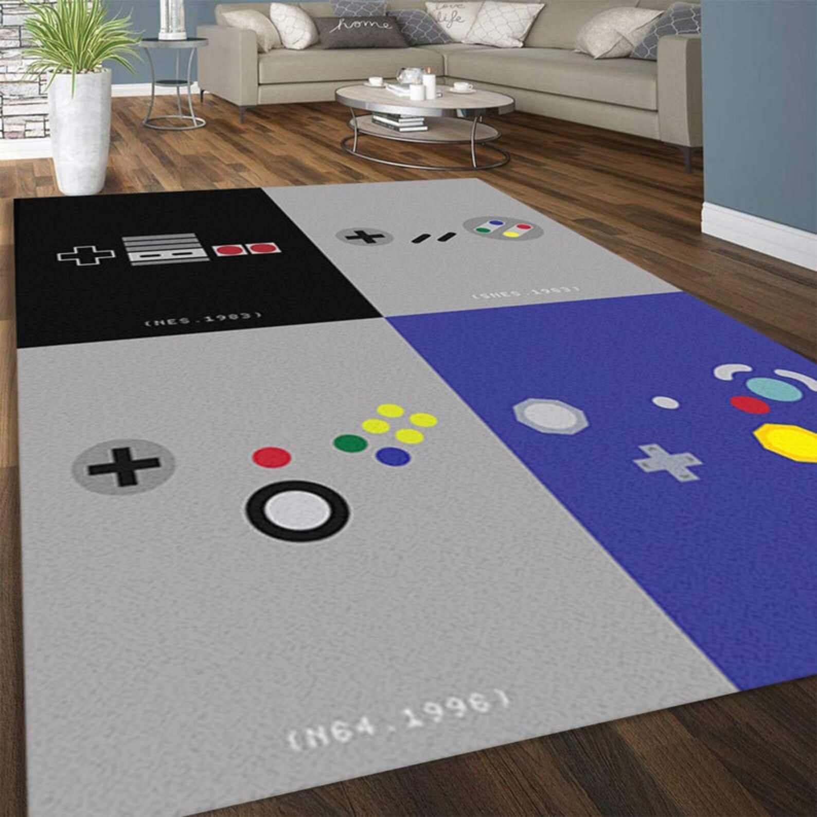Nintendo Gaming Rug Area Rug Decorative Floor Mat Carpet Rug | Etsy