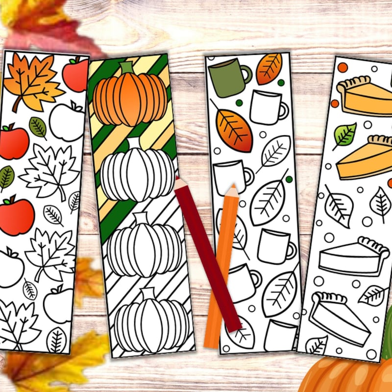 Fall Bookmarks - Etsy