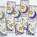 Ramadan Coloring Bookmarks With Moon and Stars and Islamic Geometric ...