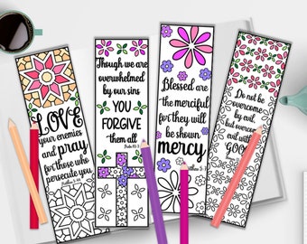 Bible Bookmarks to Color - Etsy