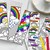 Rainbow Coloring Bookmarks - Cute Rainbow Designs With Hearts - Digital ...