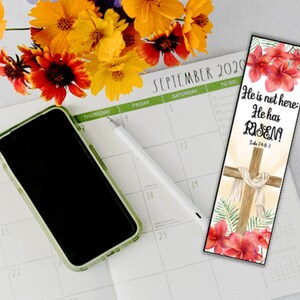 Easter Bookmarks - Religious Easter Gifts - Bible Verse Bookmarks ...