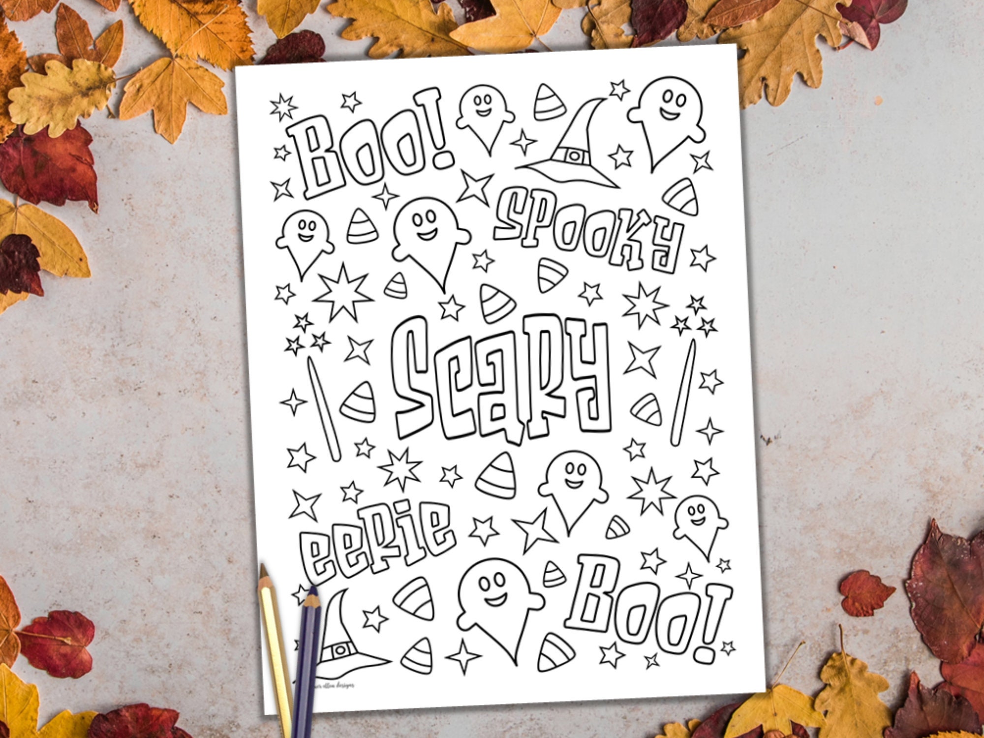 Halloween Coloring and Fall Coloring Pages Fall Theme Coloring Autumn ...