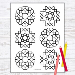 Mini Mandalas Coloring Bundle - Simple Coloring Mandalas - Printable ...