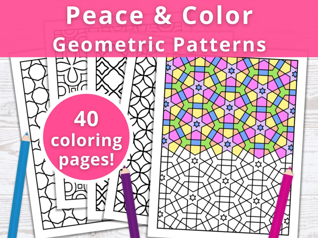 40 Printable Coloring Pages to Promote Peace & Relaxation - Digital ...